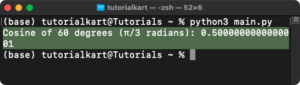 NumPy cos() - Trigonometric Cosine - Syntax, Examples